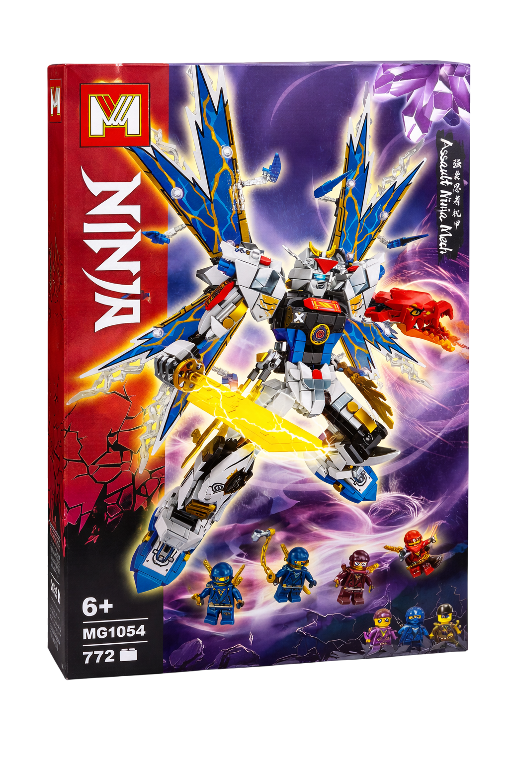 Ninja Assault Prime Mech Klocki 772 el | Robot Ninja Mech